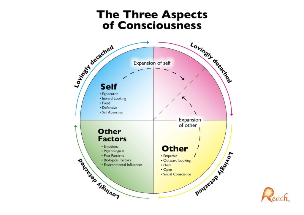 THE THREE ASPECTS OF CONSCIOUSNESS DIAGRAM
